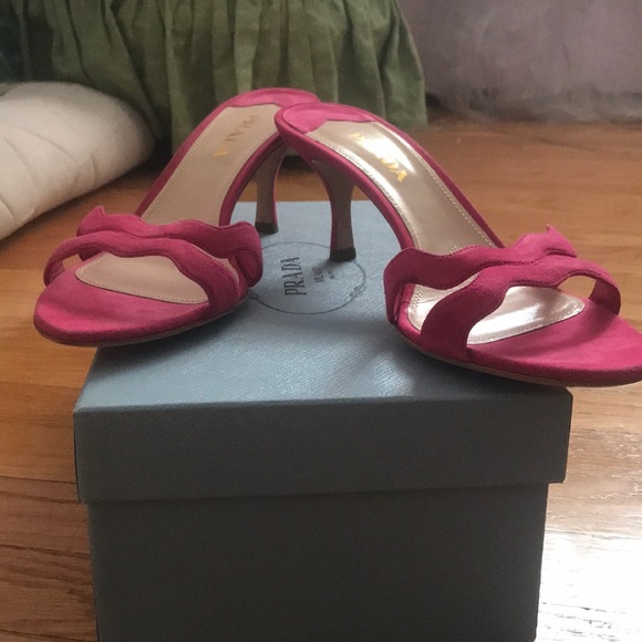 Prada | Shoes | Hot Pink Prada Heels | Poshmark